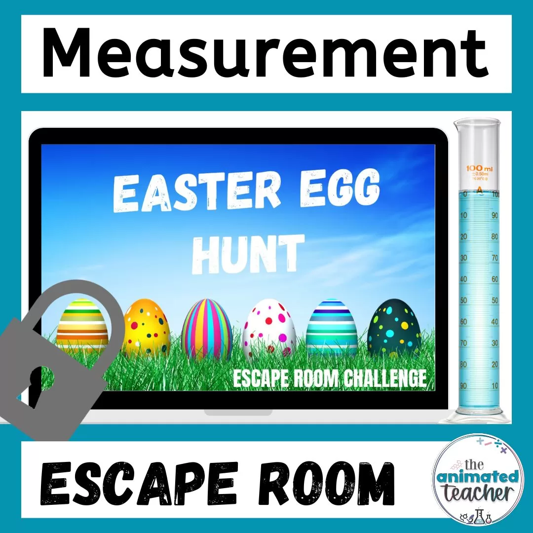 Fun Easter Science Activity Digital Escape Room - Measurement