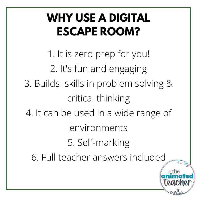 Renewable and Nonrenewable Resources Escape Room