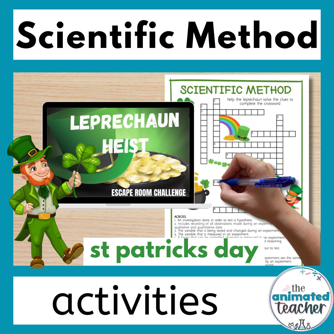 Science St Patricks Day Middle School Bundle (No Prep!)