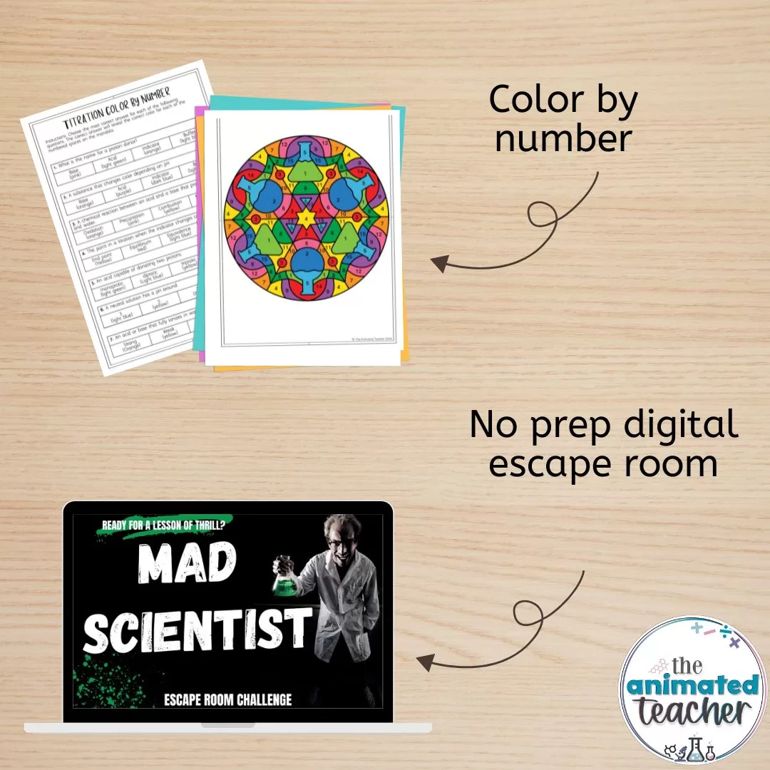 Engaging Acid-Base Titration Activity Bundle - The Animated Teacher