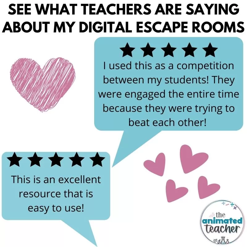 Fun Chemistry REDOX reactions escape room high school