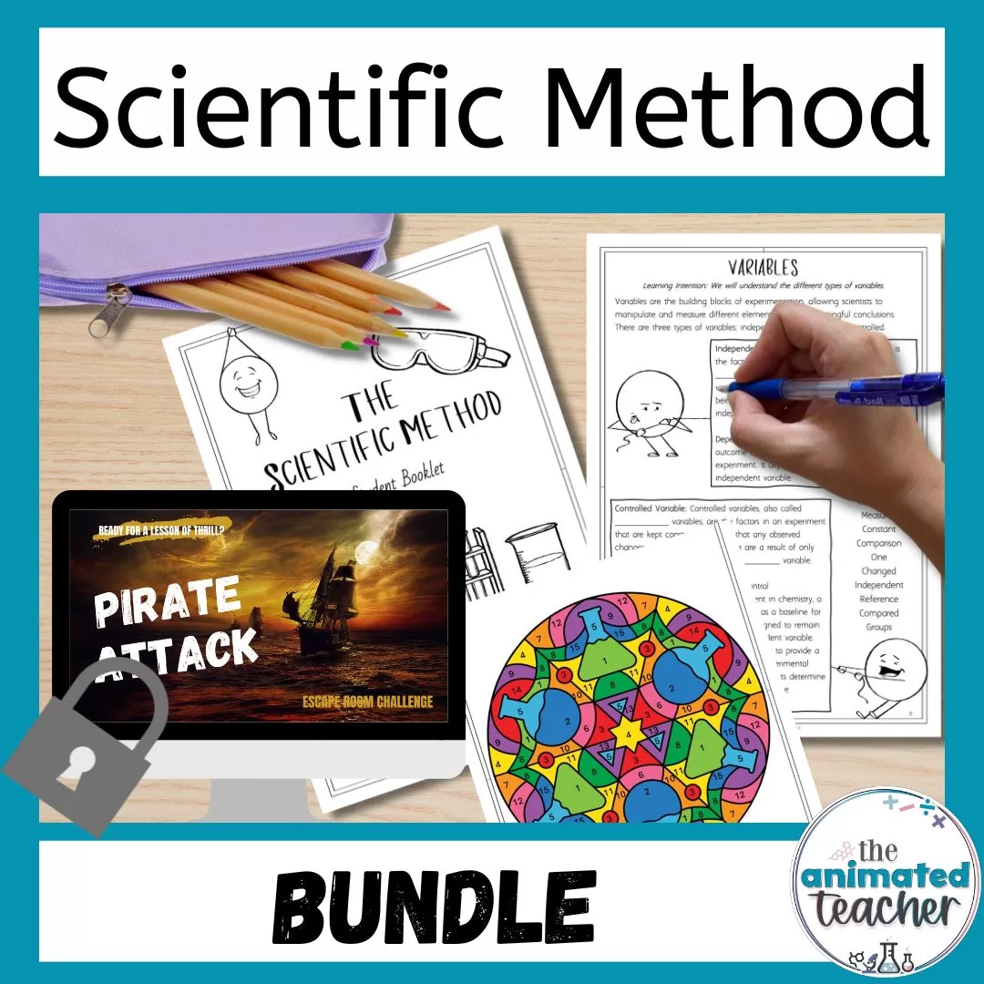 The Scientific Method Middle School Science Back to school Bundle