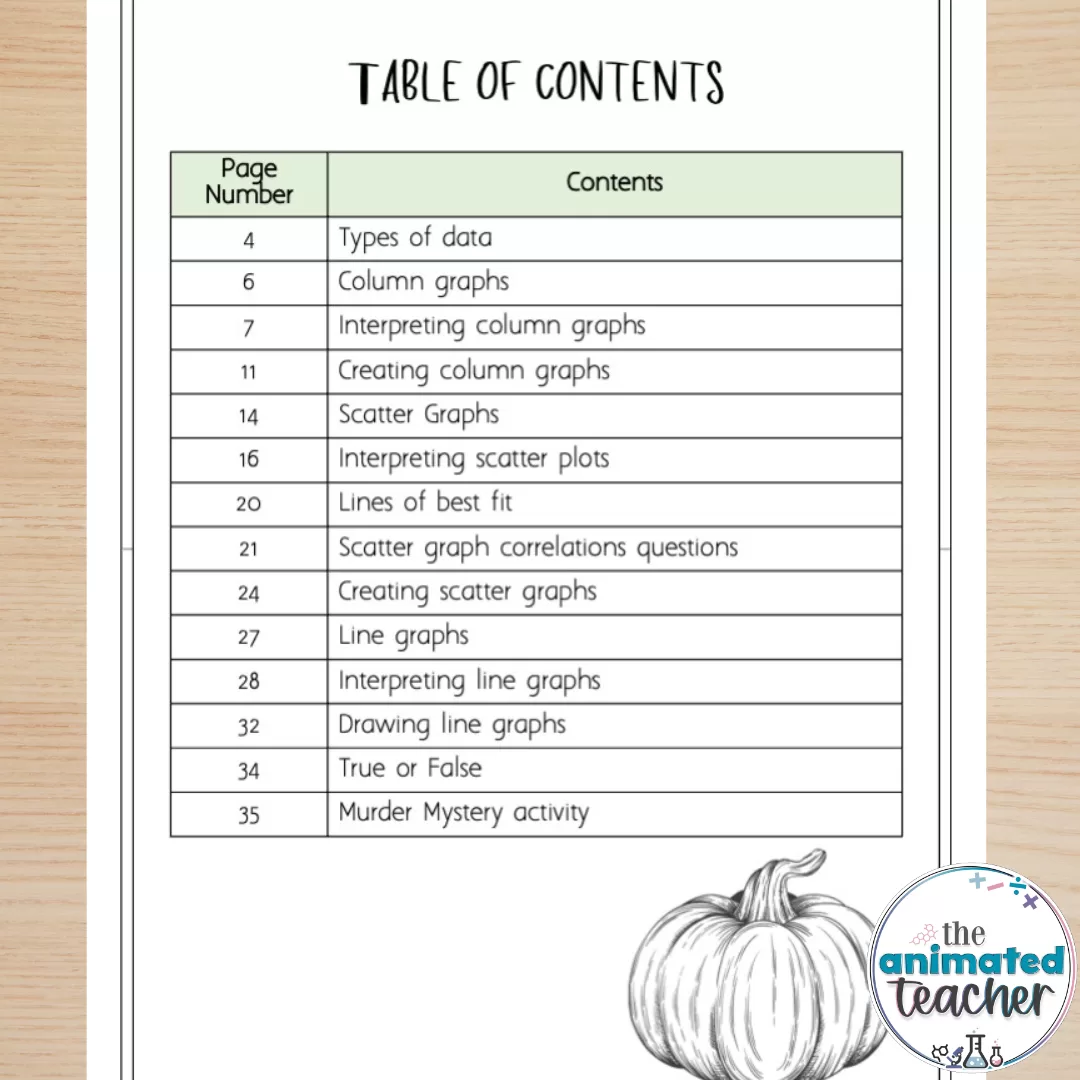 spooky halloween science graphing skills workbook