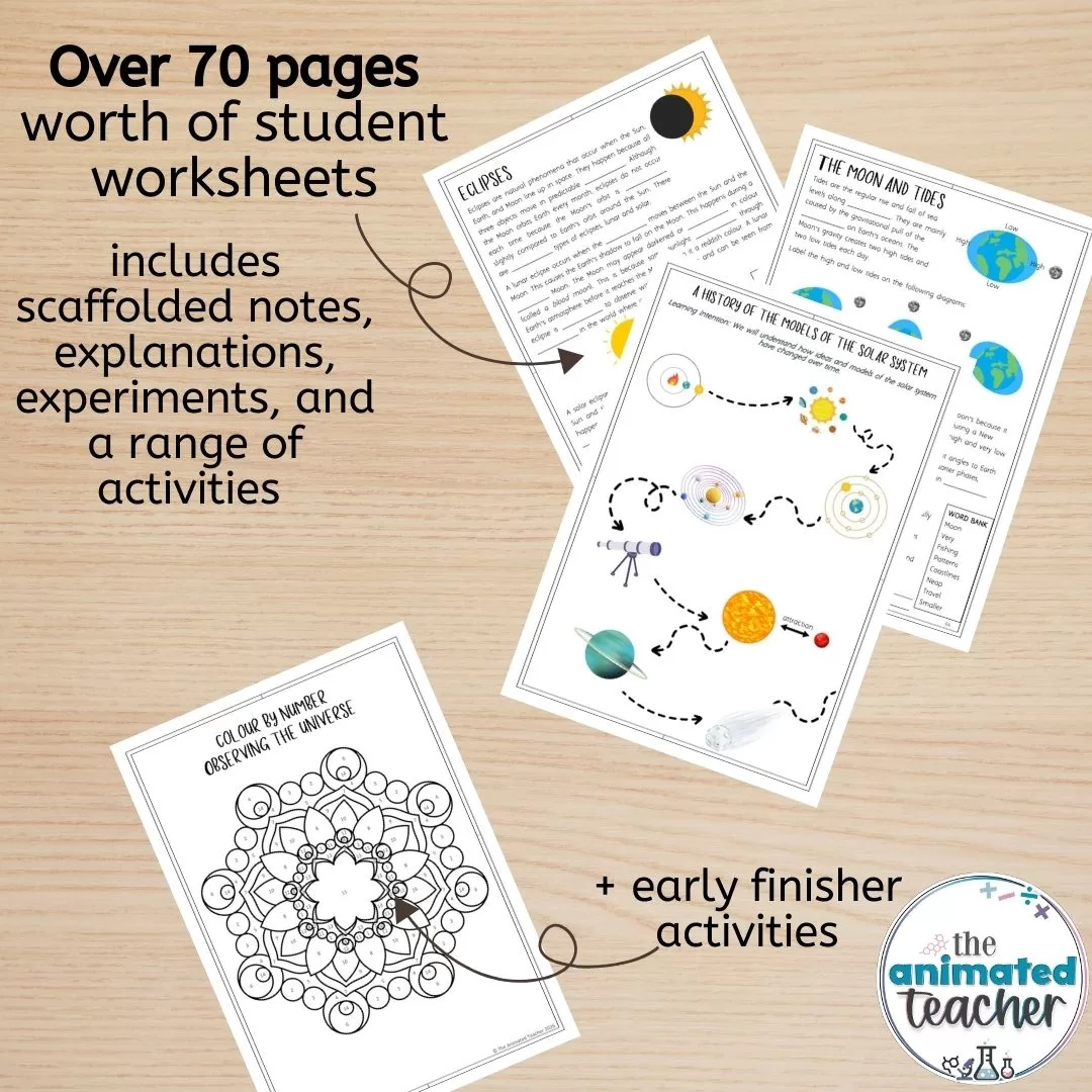 year 7 observing the universe resource science booklet pdf