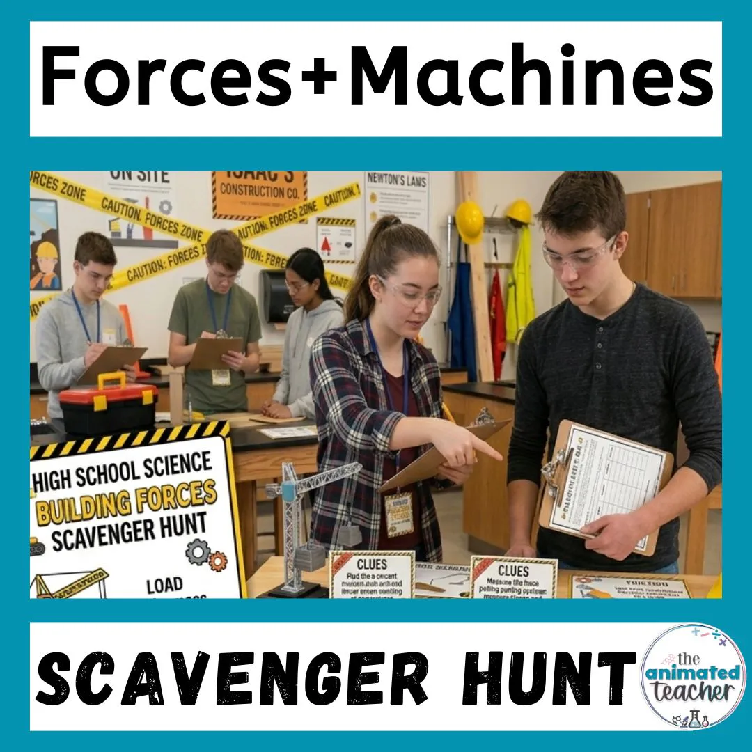 forces and simple machines activity scavenger hunt